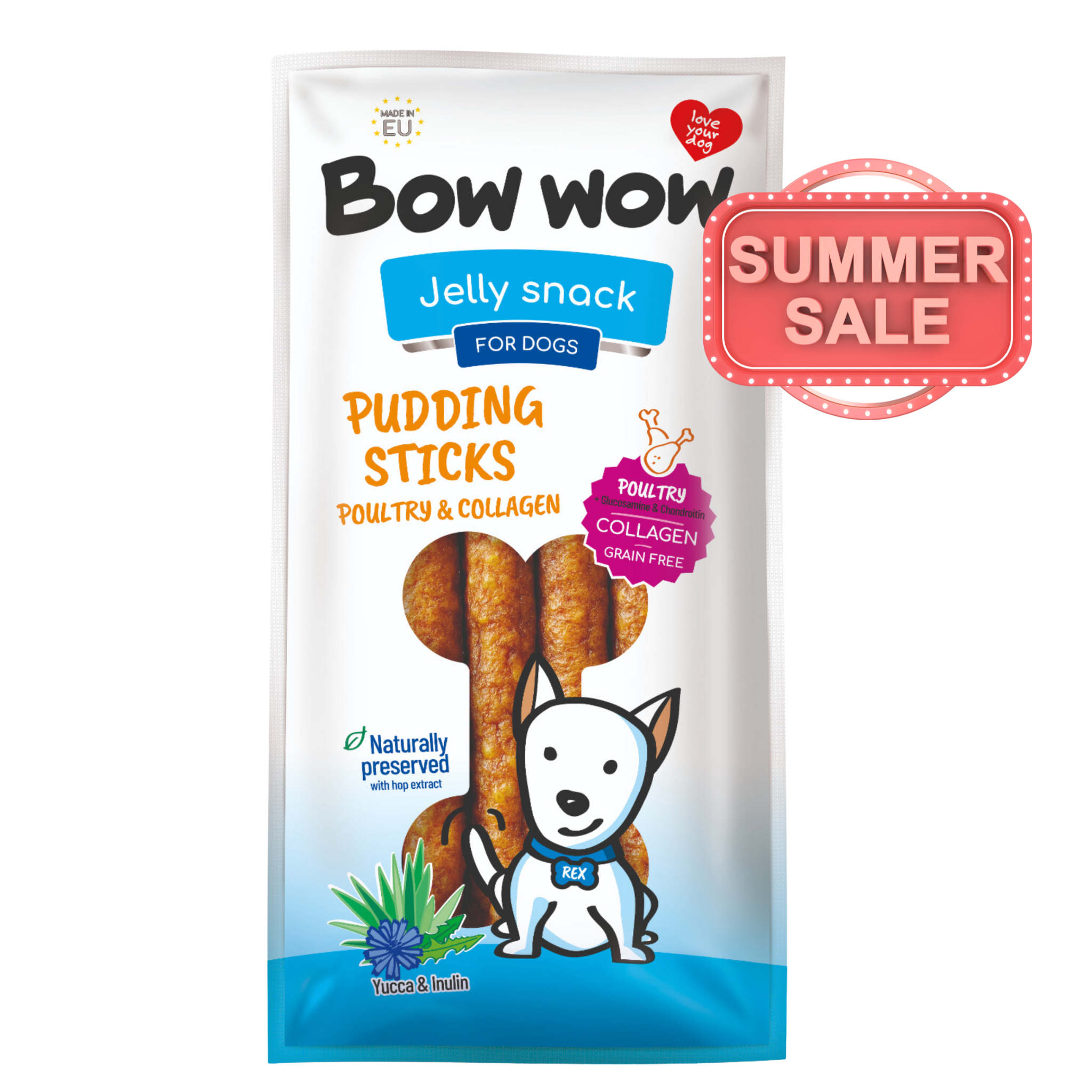 Bow Wow Dog Snacks available from Sniffers Pet Care