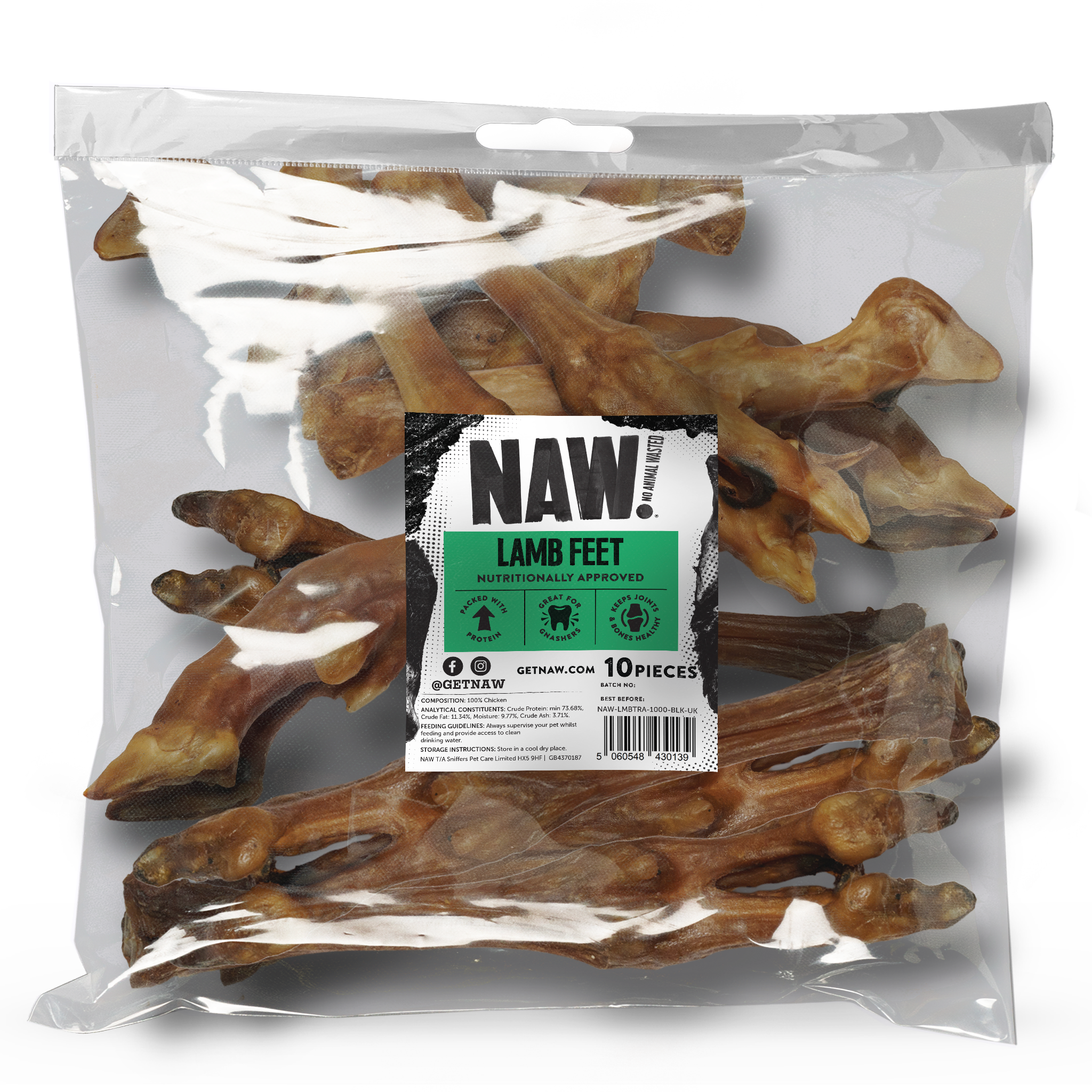 NAW Lamb Feet (10PK) – Sniffers Pet Care