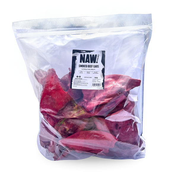 NAW Beef Smoked Ears (50PK) – Sniffers Pet Care